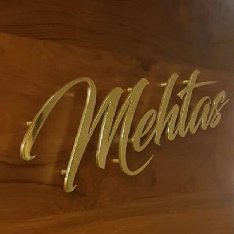 Mehtas – Door Nameplates, Nameplates Mumbai, Designer Nameplates.